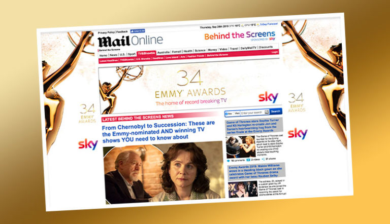 ‘Behind the Screens’ at the Emmys with Sky - Mail Metro Media