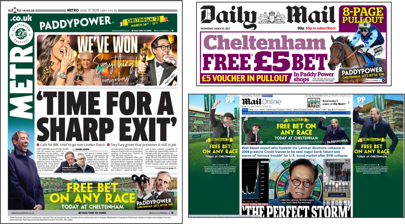 And they're off - Mail Metro Media launches Cheltenham partnership with ...