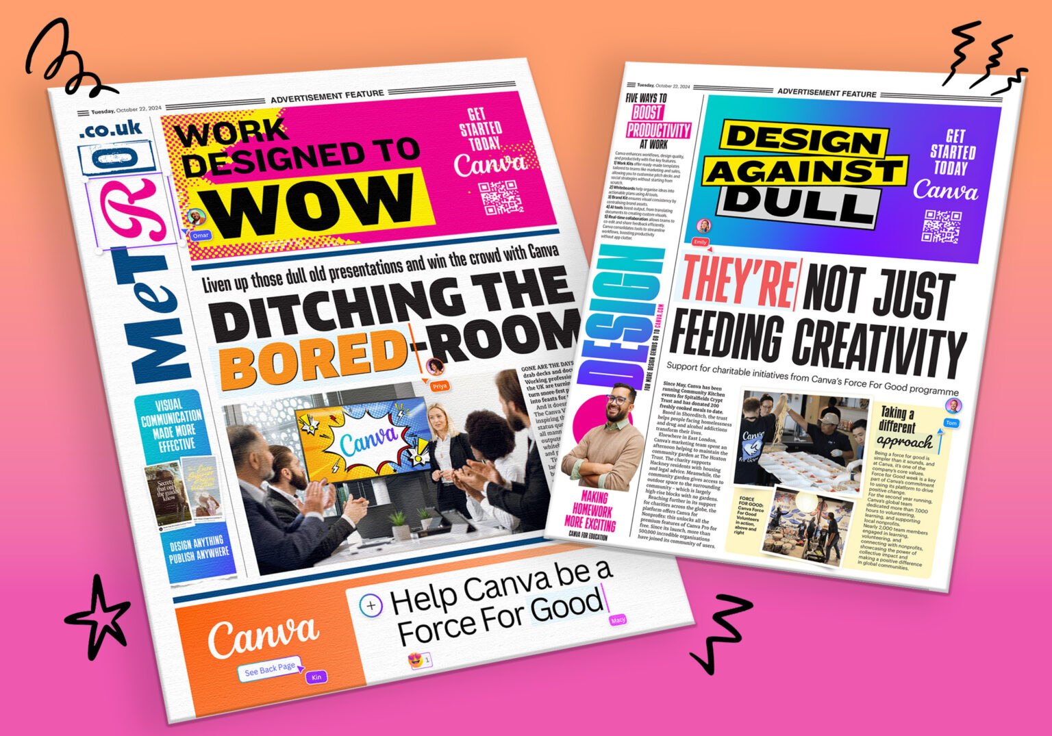 Canva WOWs Metro readers with attention-grabbing faux front page ...